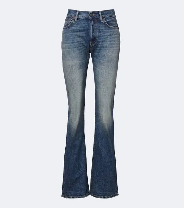 Acne Studios 2009f Faded Bootcut Jeans - Blue