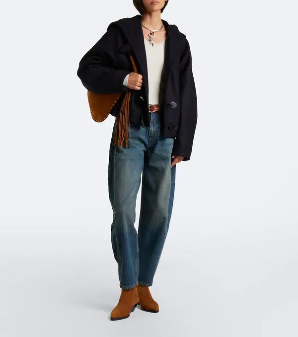 Isabel Marant Étoile Dewina Suede Cowboy Boots - Brown