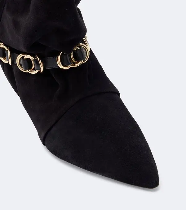 Isabel Marant Étoile Edrik Embellished Suede Ankle Boots