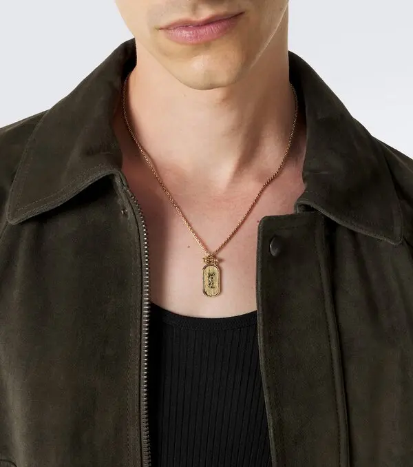 Saint Laurent Cassandre Pendant Necklace