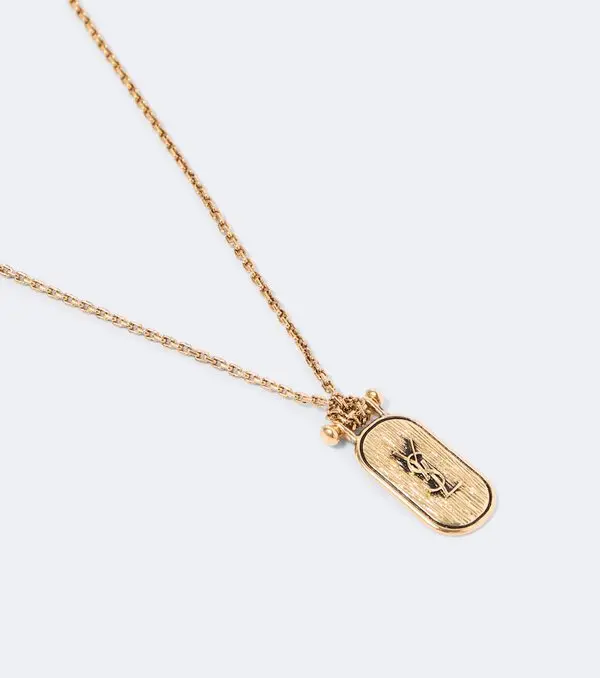 Saint Laurent Cassandre Pendant Necklace