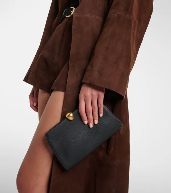 Nour Hammour Lou Leather Clutch