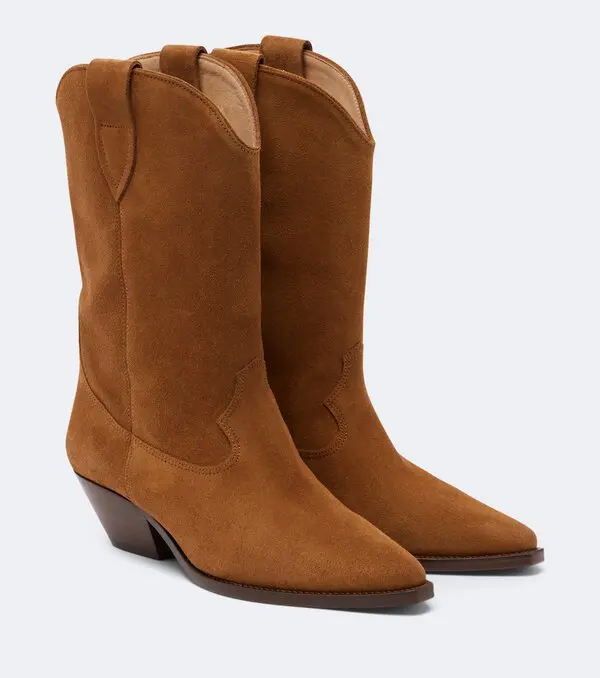 Isabel Marant Étoile Duerto Suede Cowboy Boots - Brown