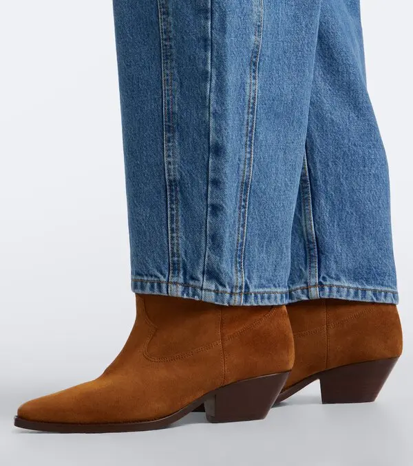 Isabel Marant Étoile Duerto Suede Cowboy Boots