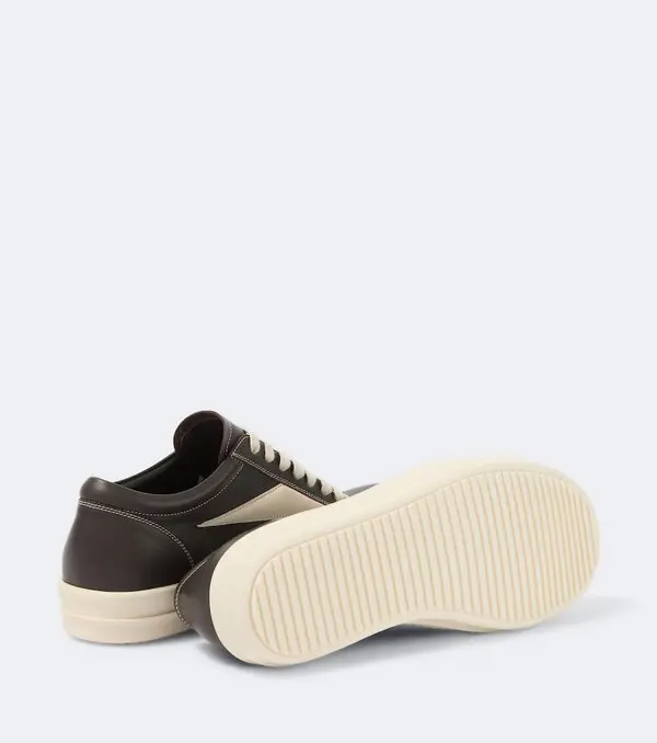 Rick Owens Leather Sneakers - Black