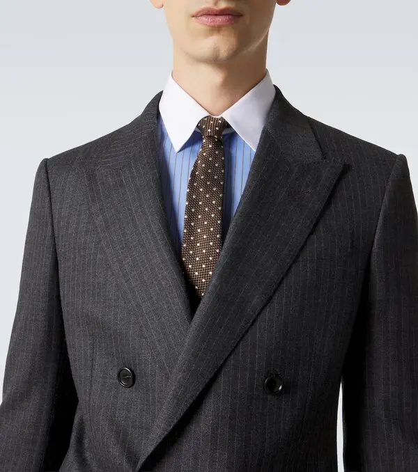 TOM FORD Striped Cotton Satin Shirt