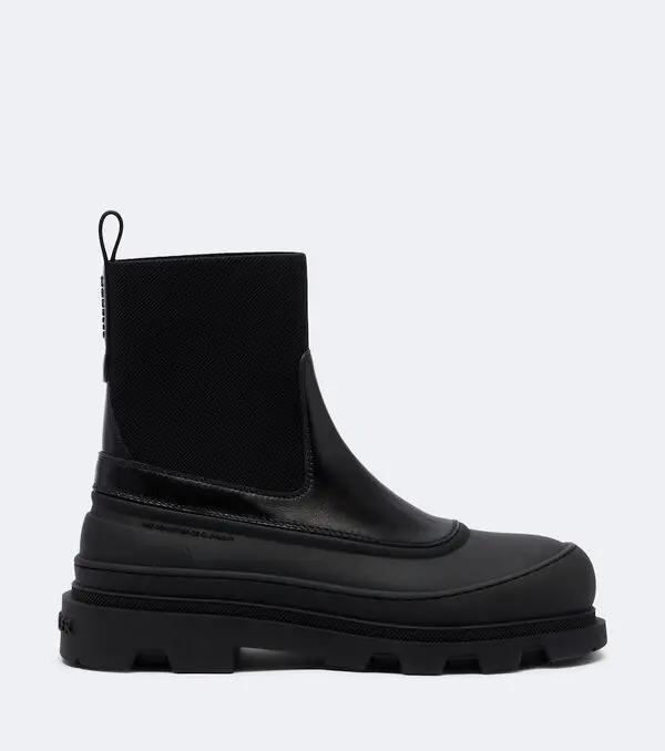 Moncler Vera Leather Ankle Boots