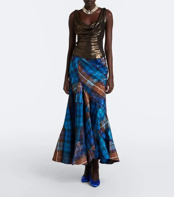 VIVIENNE WESTWOOD Plaid Maxi Skirt