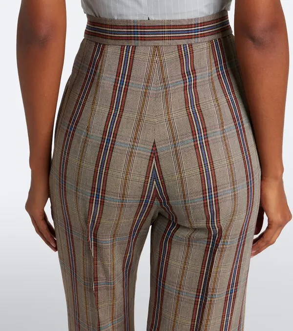 VIVIENNE WESTWOOD Checked Wide-leg Pants
