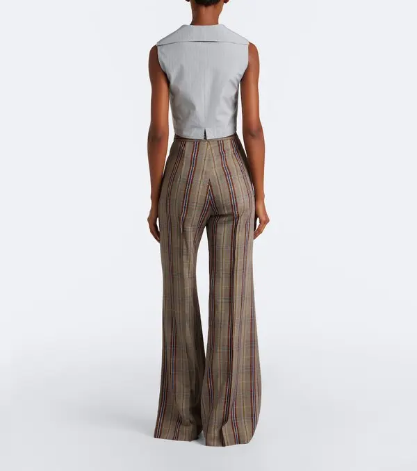 VIVIENNE WESTWOOD Checked Wide-leg Pants