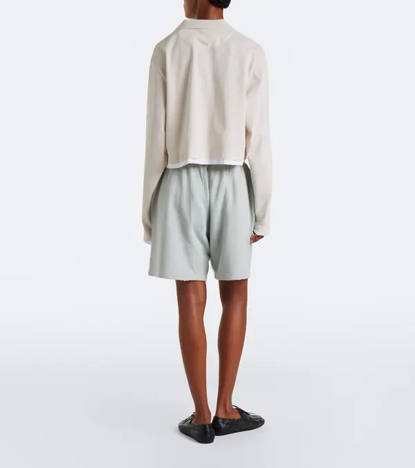 Prada Cotton Fleece Shorts