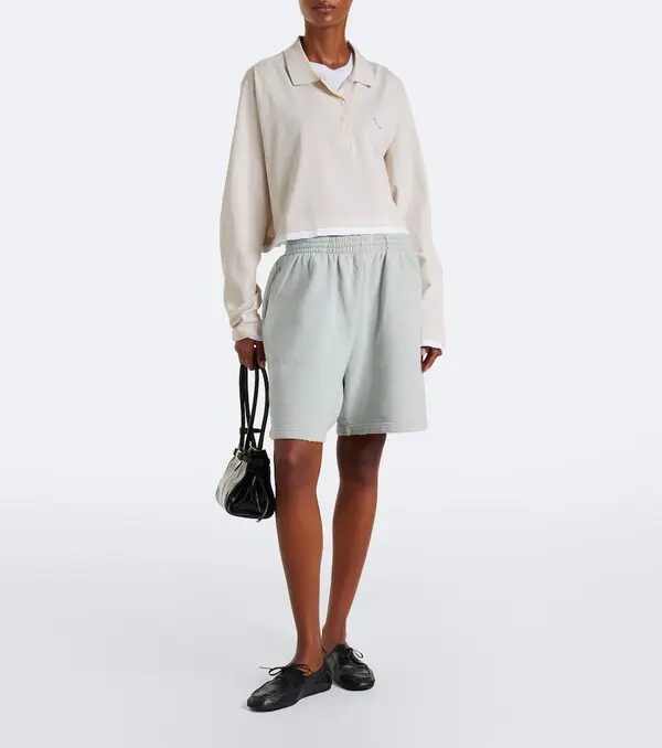 Prada Cotton Fleece Shorts