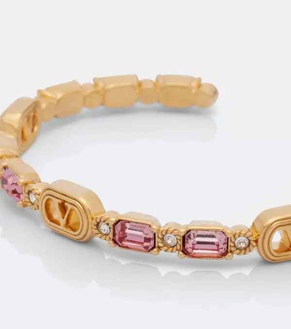 Valentino Garavani Ovalette Swarovski®-embellished Cuff Bracelet