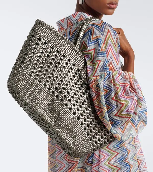 Rixo X Dragon Diffusion Lucine Leather Tote Bag