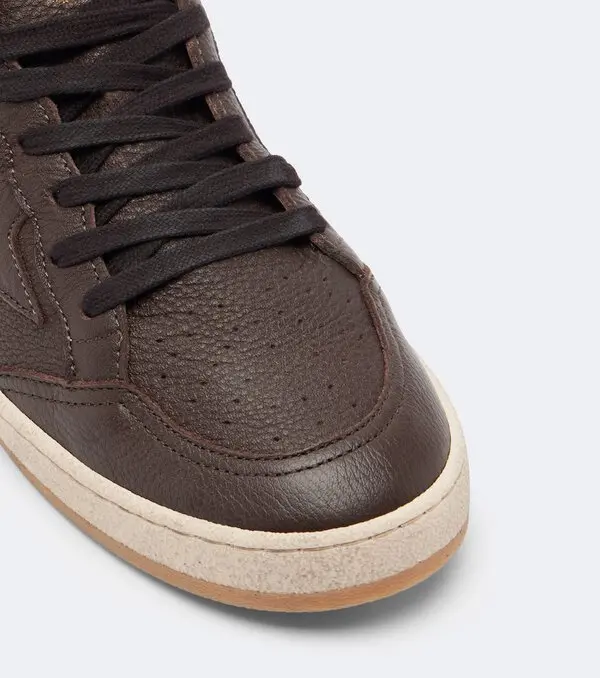 GOLDEN GOOSE Ball Star Leather Sneakers - Brown
