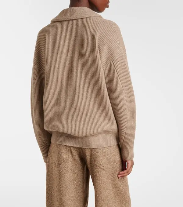Brunello Cucinelli Ribbed-knit Cashmere Sweater - Brown