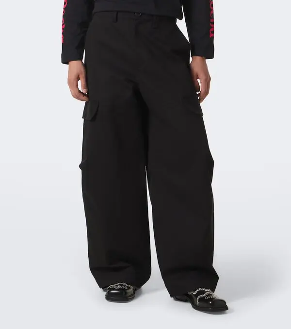 Simone Rocha Cotton Drill Cargo Pants