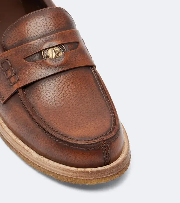 GOLDEN GOOSE Jerry Leather Penny Loafers