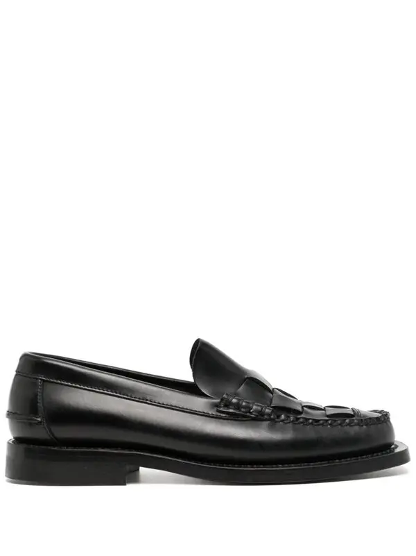 Hereu Nombela Leather Loafers - Black