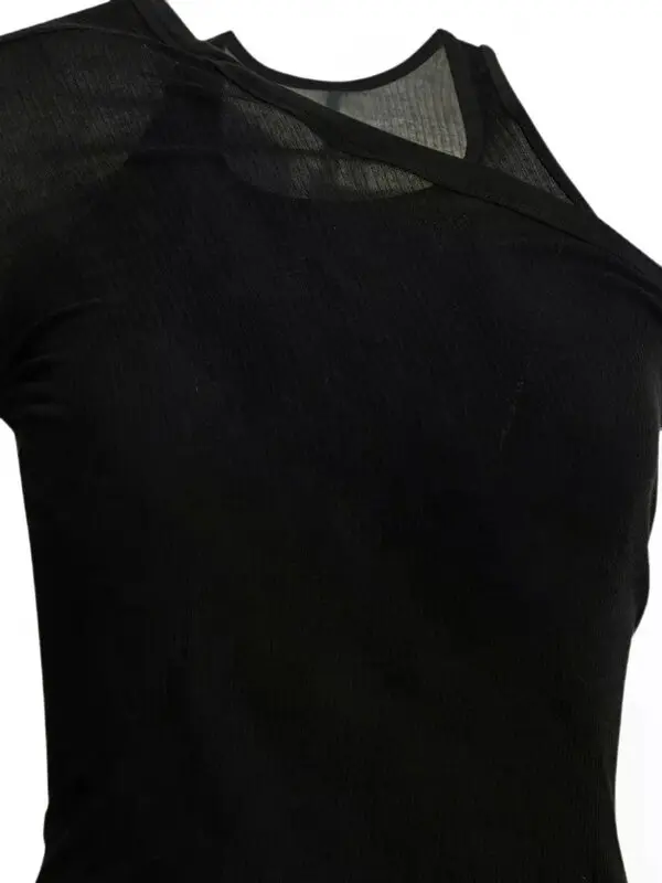 Rick Owens One-shoulder Ribbed Top
