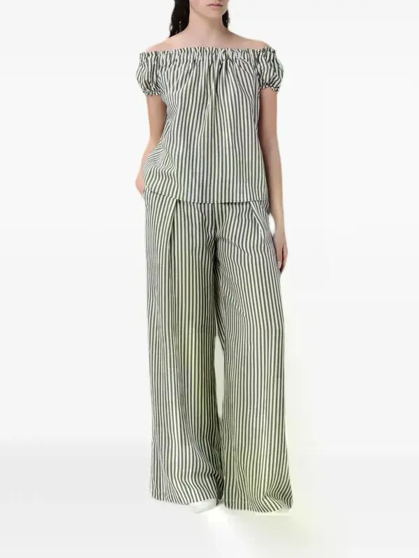 HANITA Striped Off-shoulder Top