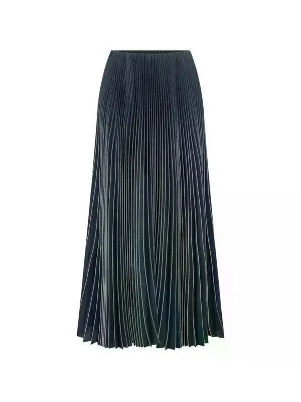 Fabiana Filippi Pleated Pinstripe Maxi Skirt - Blue