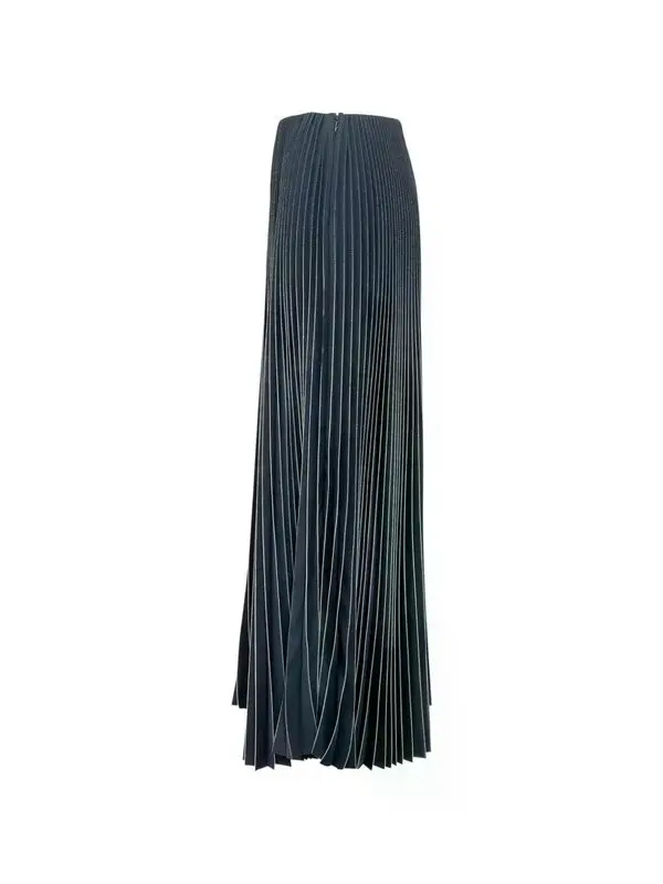 Fabiana Filippi Pleated Pinstripe Maxi Skirt