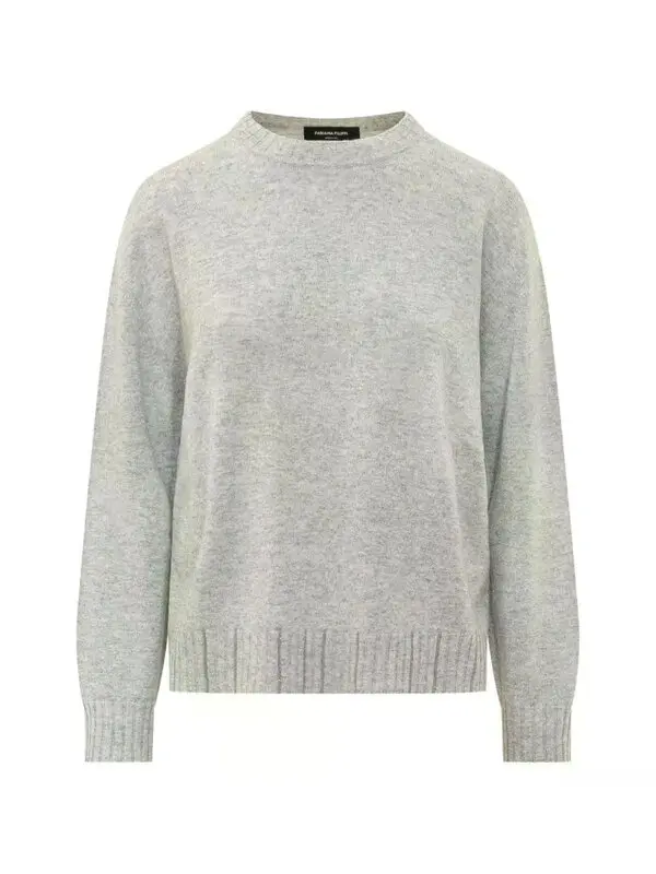 Fabiana Filippi Ribbed-trim Sweater - Grey