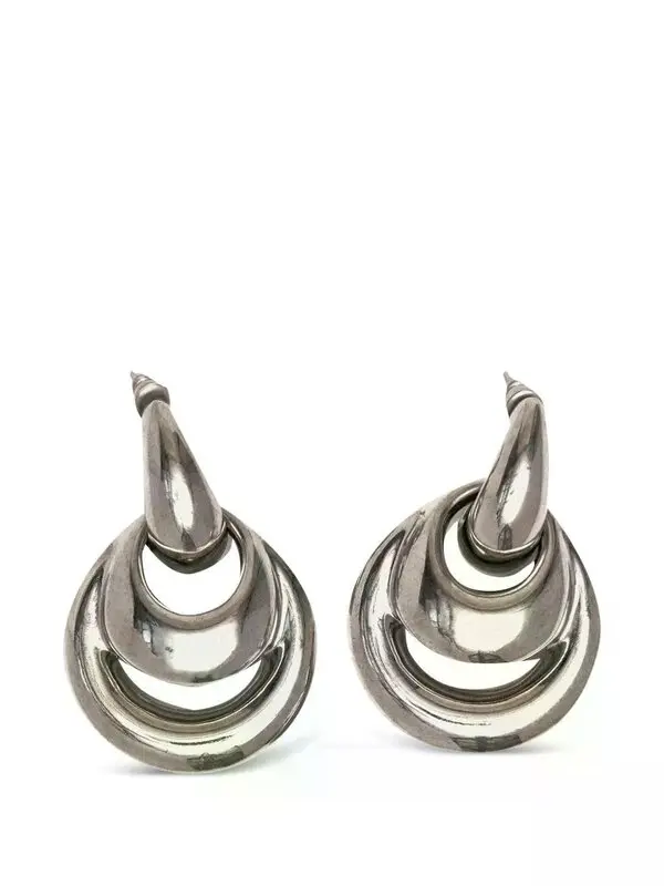 PANCONESI Blow Up Drop Earrings - Silver