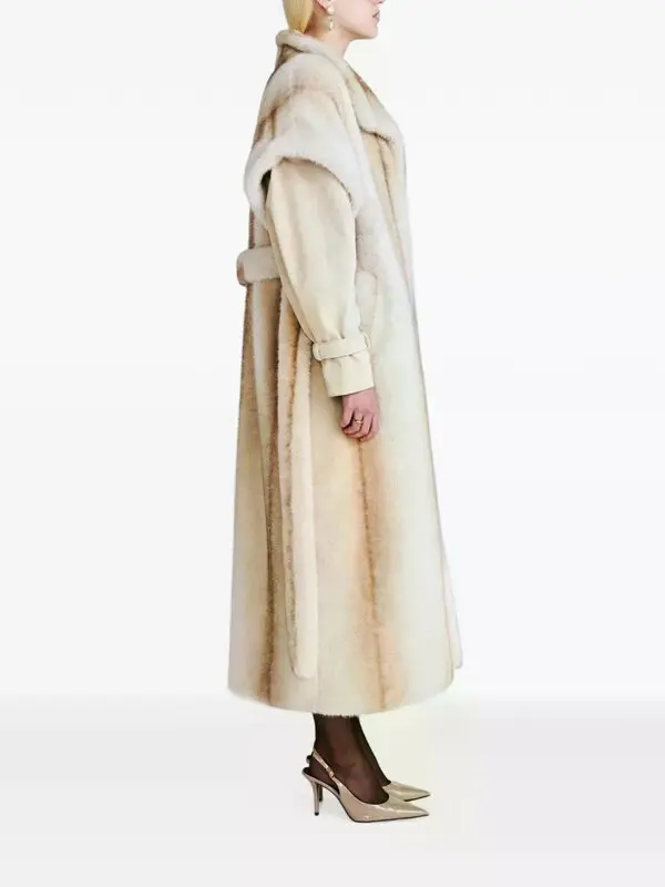 DUCIE Harper Suede-panel Coat