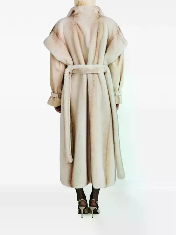 DUCIE Harper Suede-panel Coat