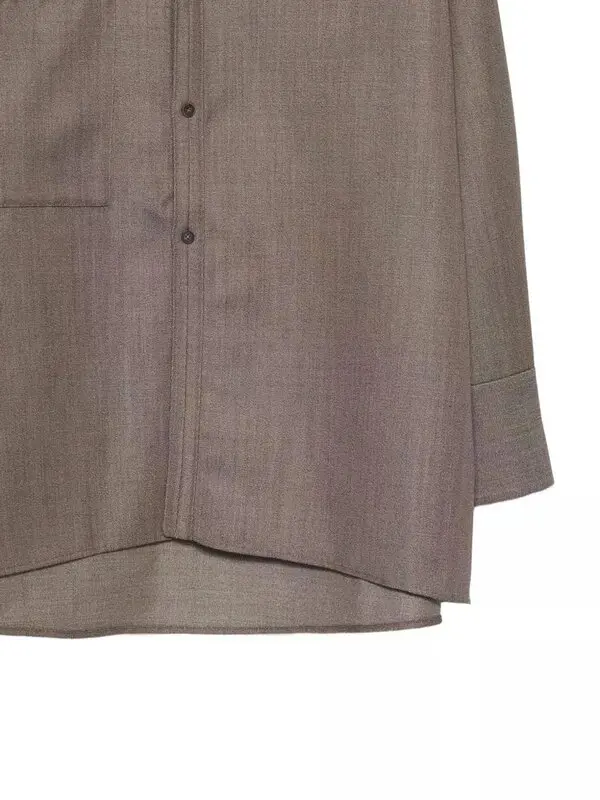 RUOHAN Chest-pocket Long-sleeve Shirt