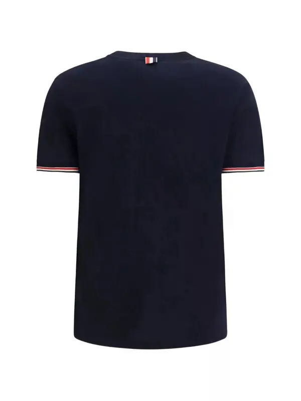 Thom Browne Rwb-tipping Rib-cuff T-shirt