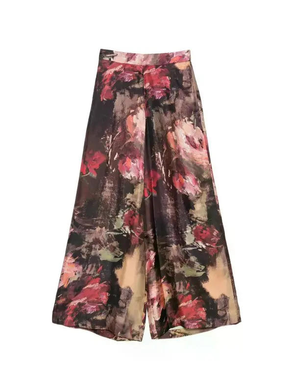 Antonio Marras Floral-print Palazzo Pants - Red