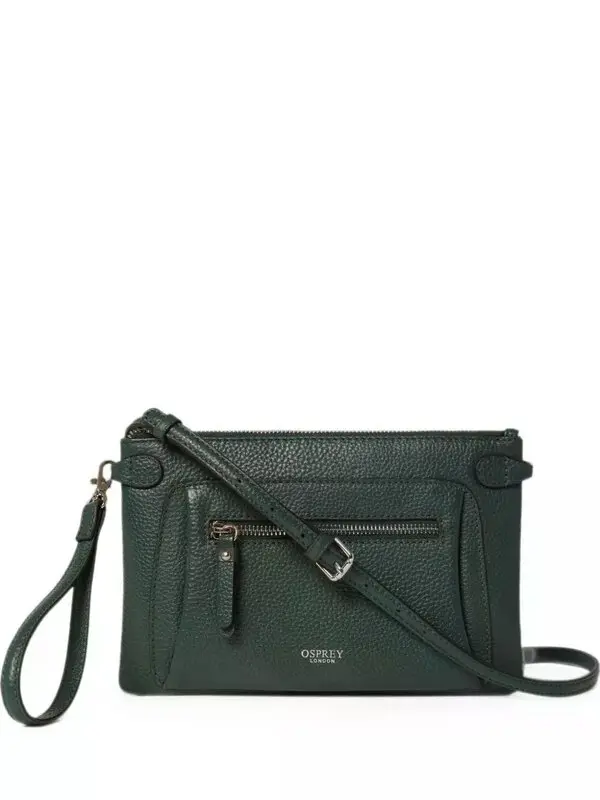 OSPREY The Ruby Pebbled Leather Cross-body Bag - Green
