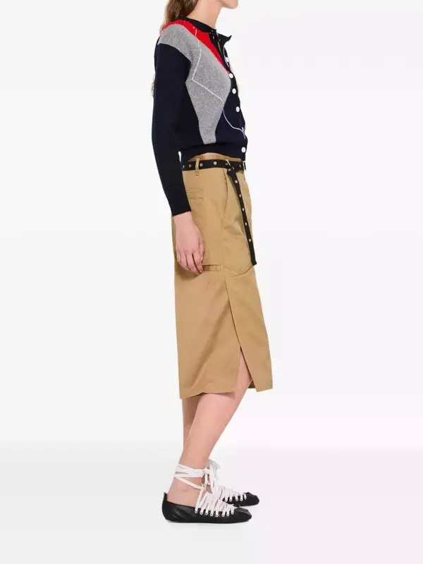 LA FETICHE Laura Patch-pocket Side-slit Shorts