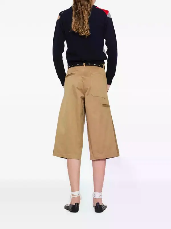 LA FETICHE Laura Patch-pocket Side-slit Shorts