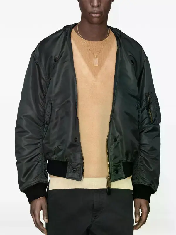 MAISON MARGIELA Reversible Signature-stitches Bomber Jacket