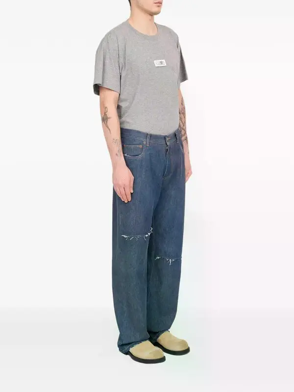 MAISON MARGIELA Cotton Wide-leg Jeans - Blue