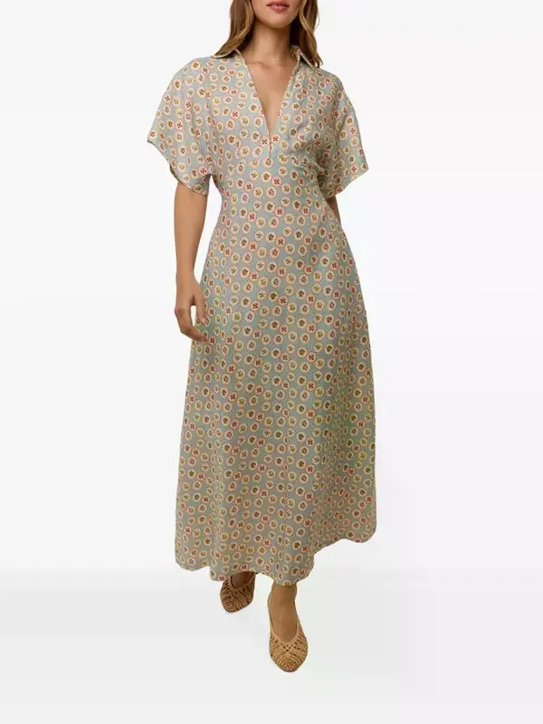 PALM. NOOSA Jasmine Floral-print Midi Dress