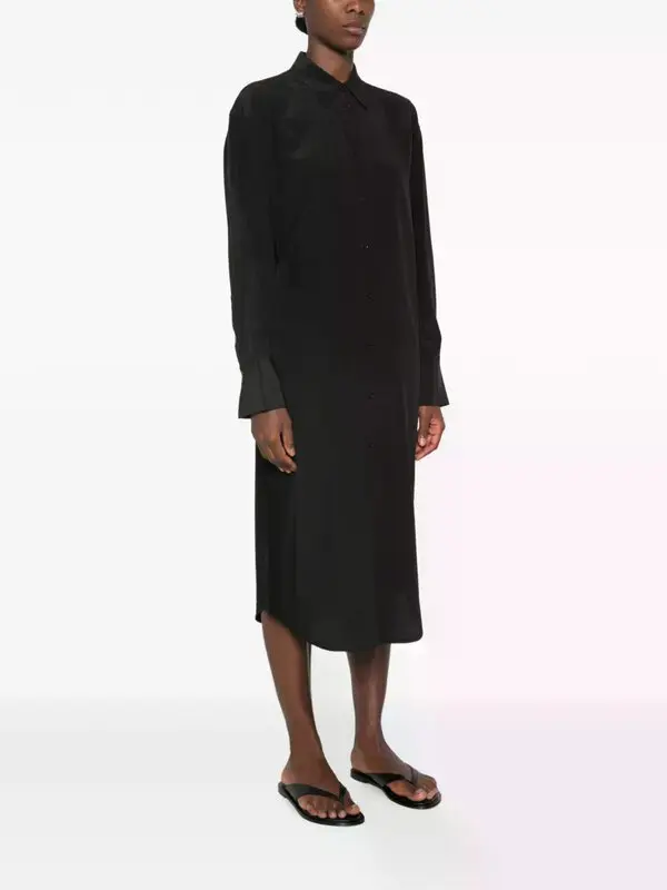 TOTEME Silk Shirt Midi Dress