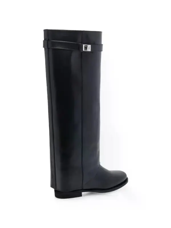 VIA ROMA 15 Padlock-detail Knee-high Boots
