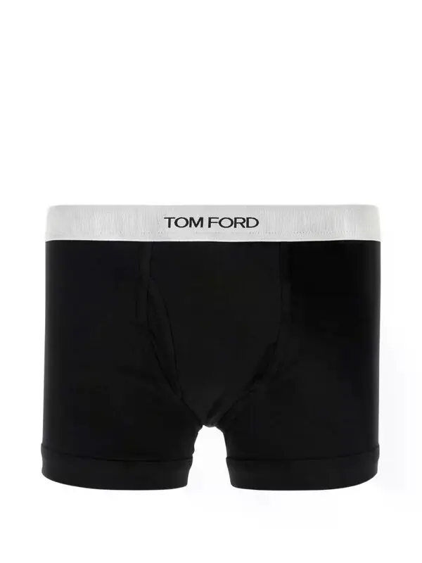 TOM FORD Logo-waistband Boxers - Black
