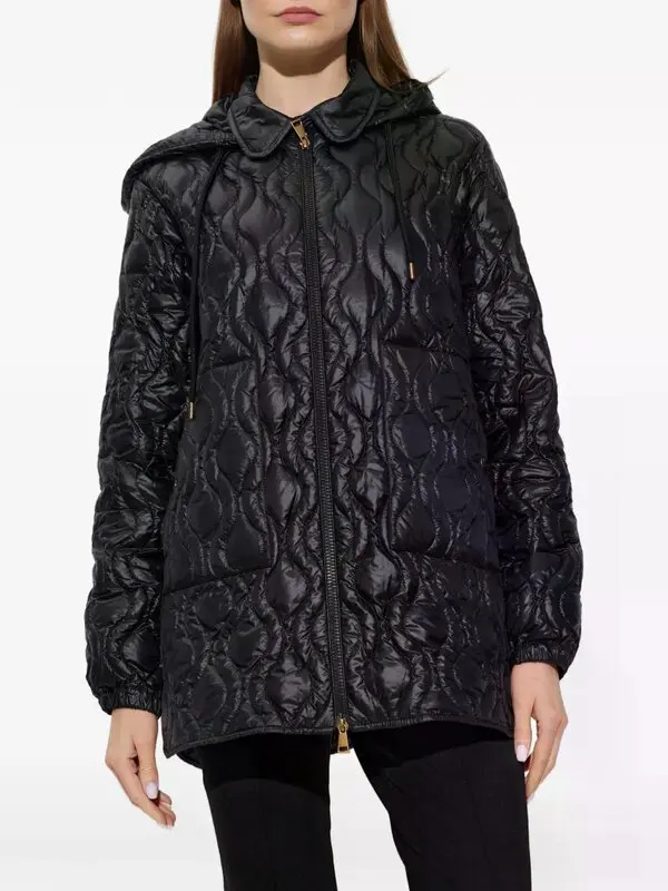 Moncler Balette Geometric-quilted Puffer Jacket - Black