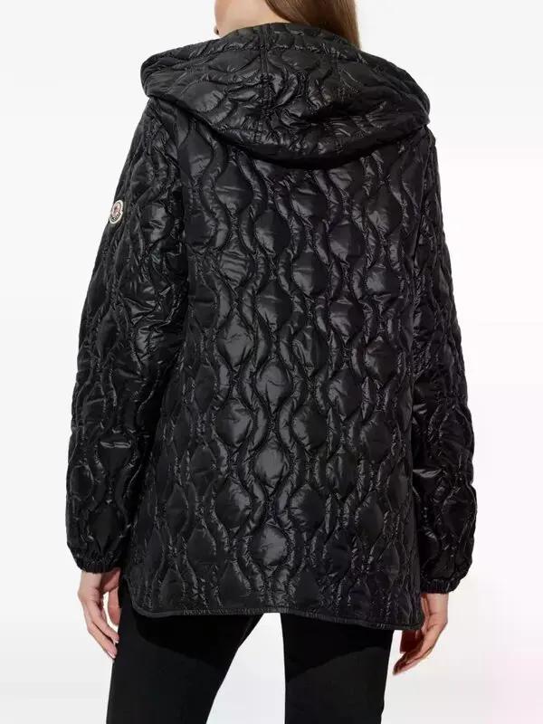 Moncler Balette Geometric-quilted Puffer Jacket - Black