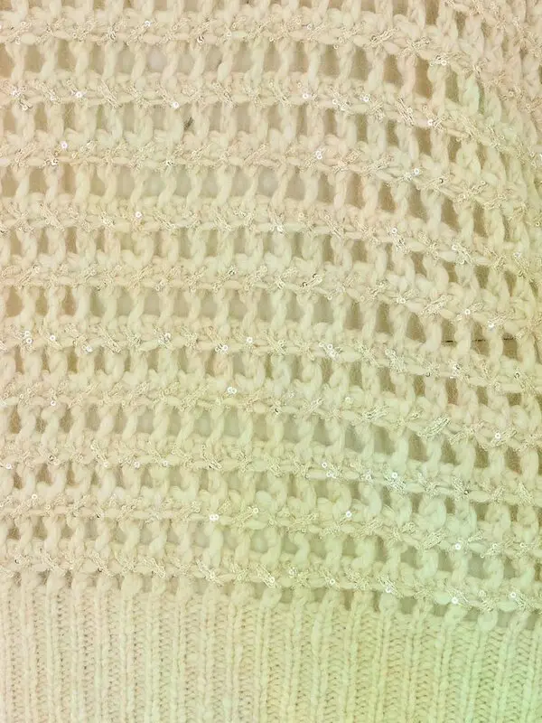 Brunello Cucinelli Sequin-embellished Open-knit Sweater