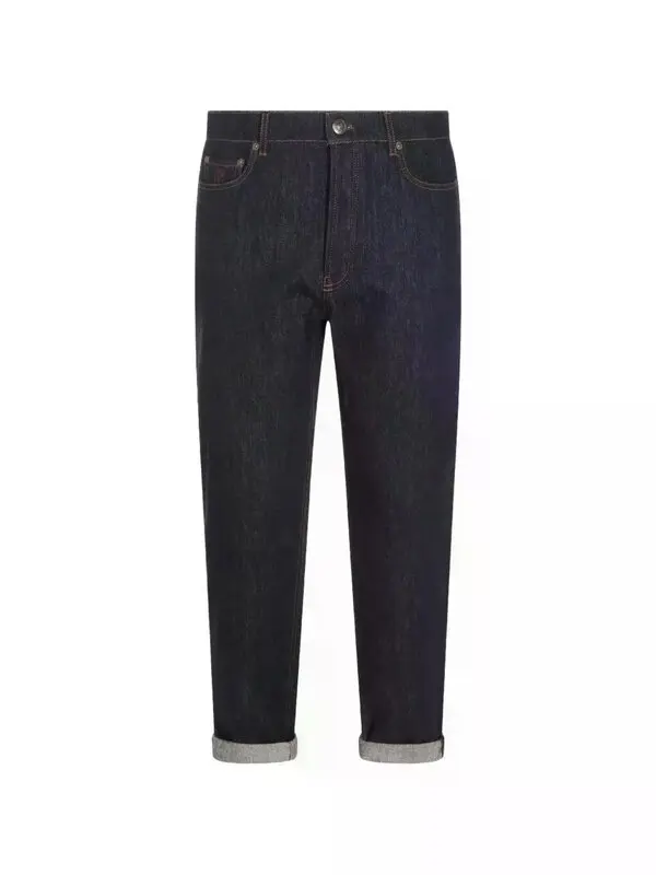 Brunello Cucinelli Contrast-stitch Jeans - Blue