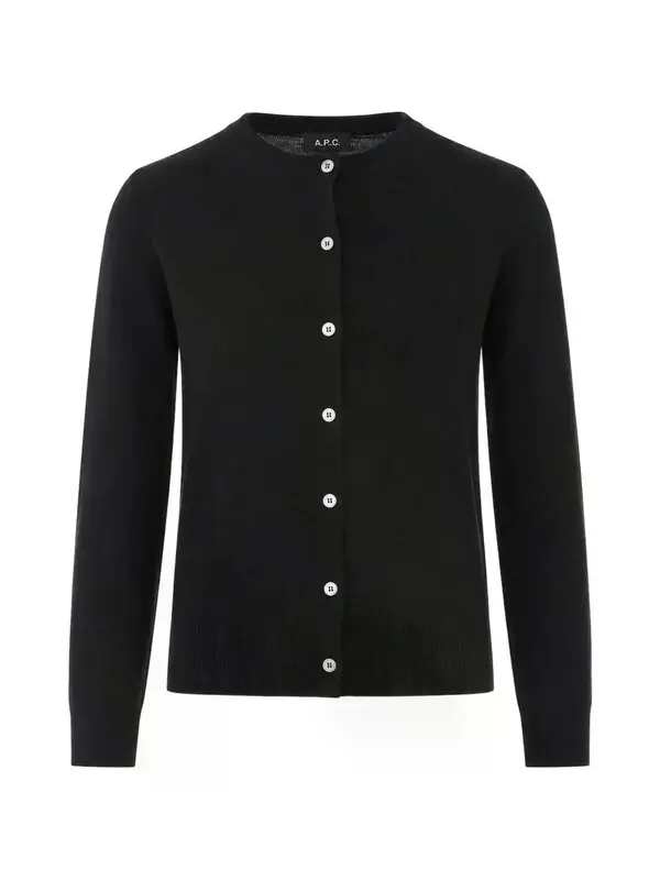 A.p.c. Marisa Embroidered Cardigan - Black
