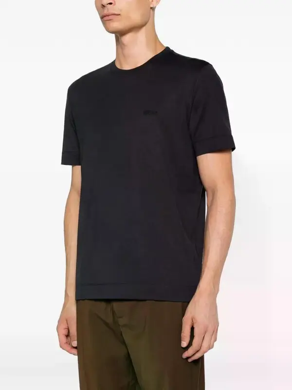 Zegna Logo-embroidered Cotton T-shirt