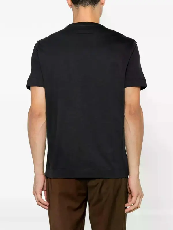 Zegna Logo-embroidered Cotton T-shirt